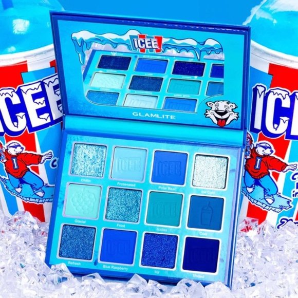 Makeup | Glamlite Icee Blue Raspberry Eyeshadow Palette | Poshmark